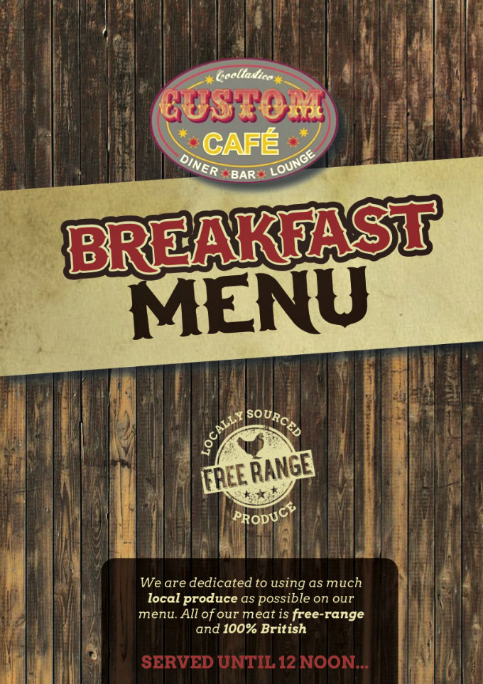 Menus – The Custom Cafe