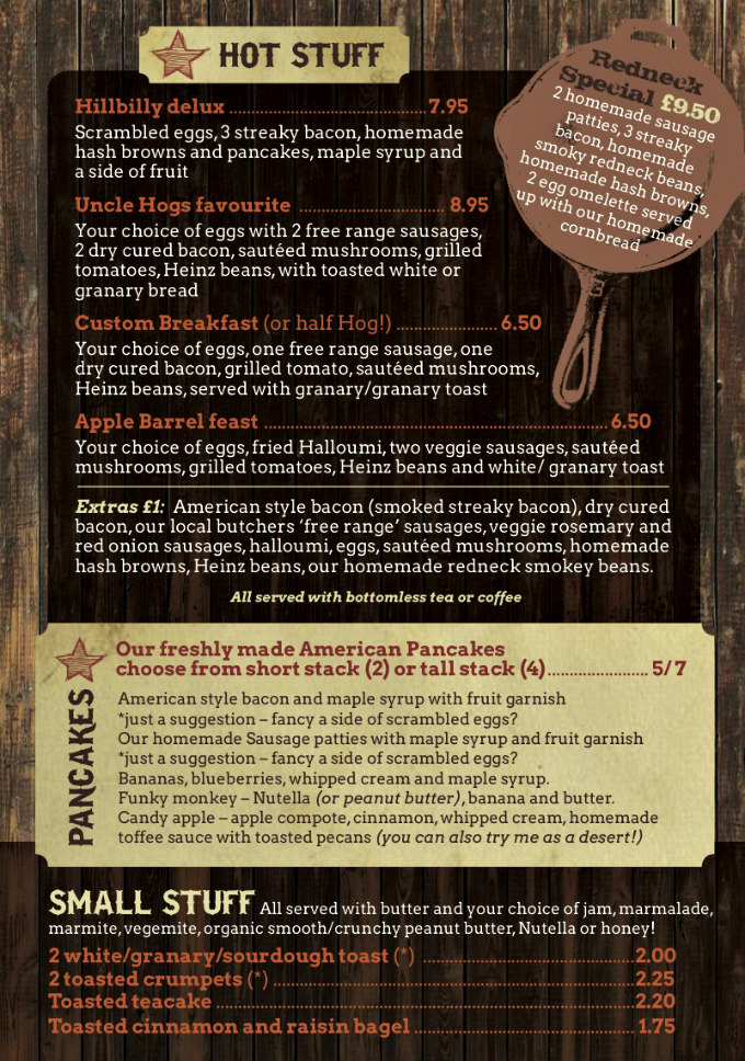 Menus – The Custom Cafe